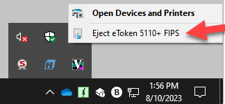 Code Signing with FIPS USB Token on a Windows HyperV